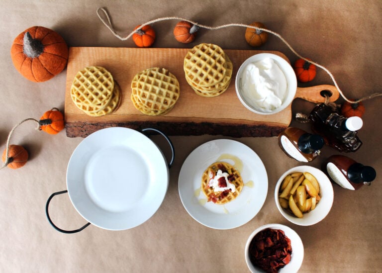 How to Make an Autumn-Themed Waffle Bar
