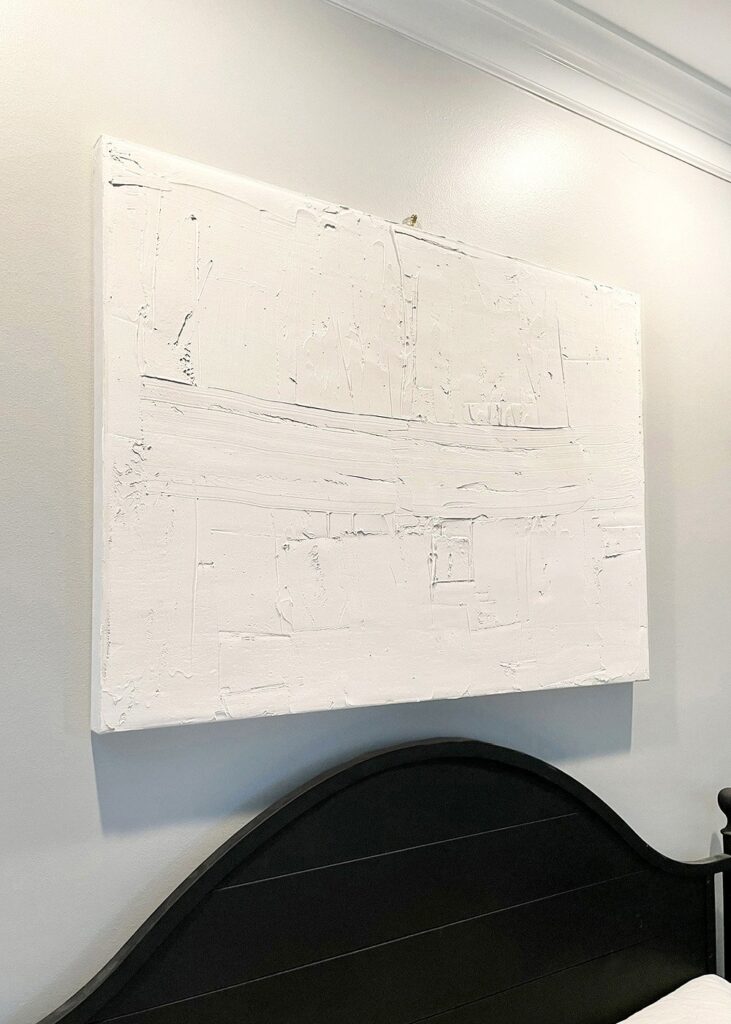 How to Make Textured Wall Art with Spackle