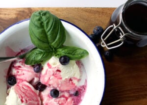 How to Make Blueberry Basil Simple Syrup